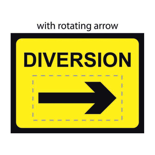 Centurion - 'Diversion With Reversible Arrow' Temporary Road Sign with ...