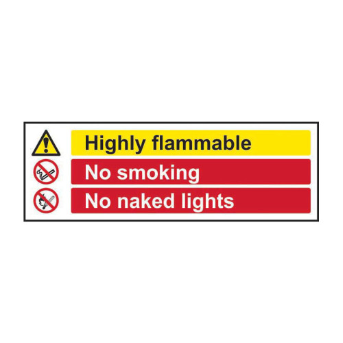 Centurion - 'Highly Flammable No Smoking No Naked Lights' Sign, Non ...