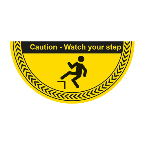 Centurion - 'Caution Watch Your Step' Floor Graphic (750mm x 375mm) Centurion - 'Caution Watch Your Step' Floor Graphic (750mm x 375mm)