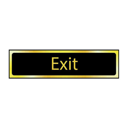 Centurion - Architectural and Door Signs / Mini Black On Polished Gold ...