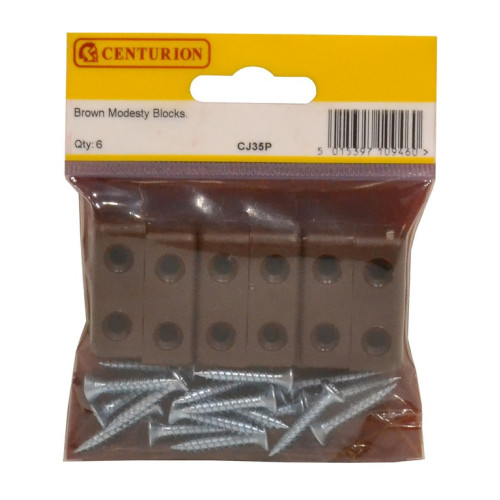 Centurion Modesty Blocks 35mm Brown Cj35p