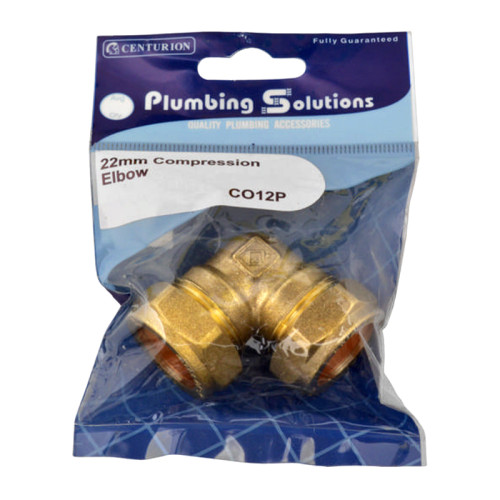 Centurion - Brass Compression Elbow, 22mm