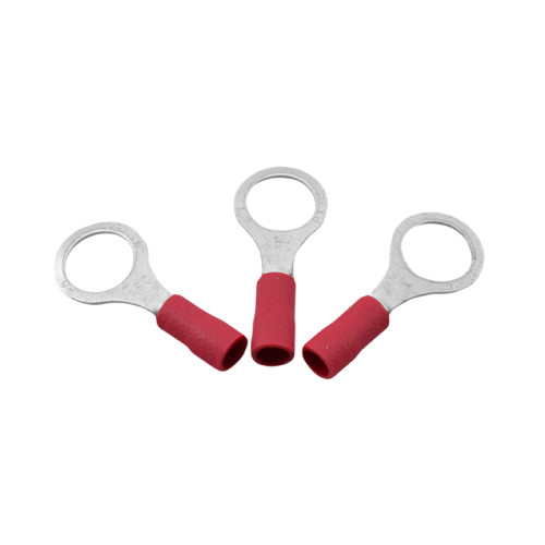Centurion - 8mm Red Insulated Terminal Rings, Pack of 10