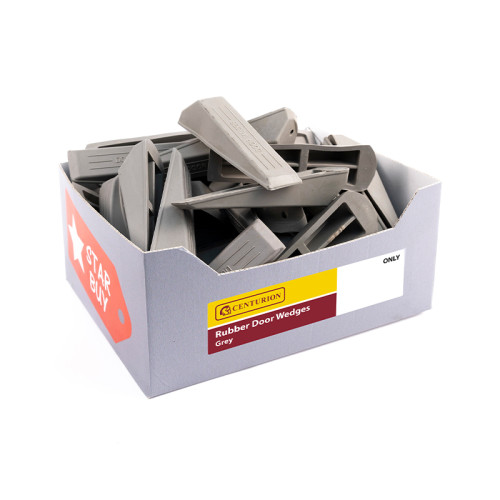 Centurion - Rubber Door Wedge, Grey, RP18DB, Display Box