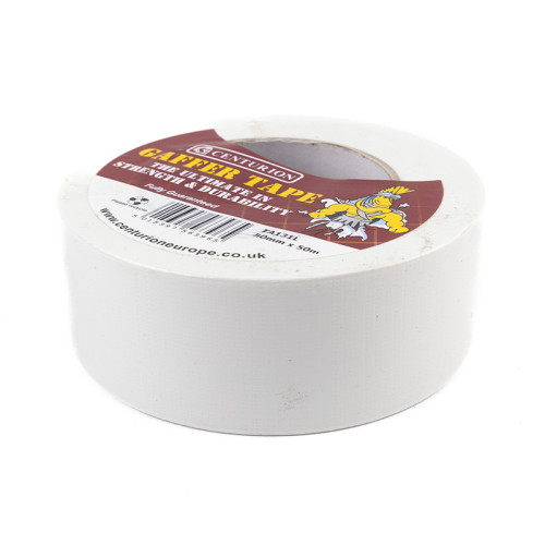 Centurion - White Gaffer Tape 50mm x 50m Roll