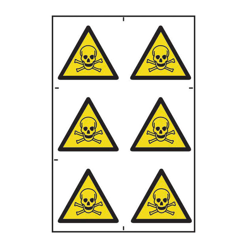 Centurion - Danger of Death symbols - 1.2mm Recyclable PP (200 x 300mm)