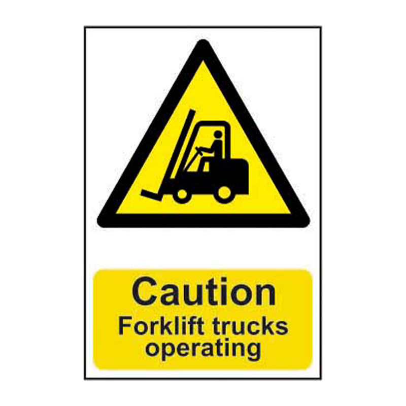 Centurion - Caution Forklift trucks operating - 1.2mm Recyclable PP ...