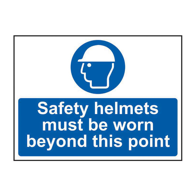 Centurion - Safety helmets must be worn beyond this point 1.2mm ...