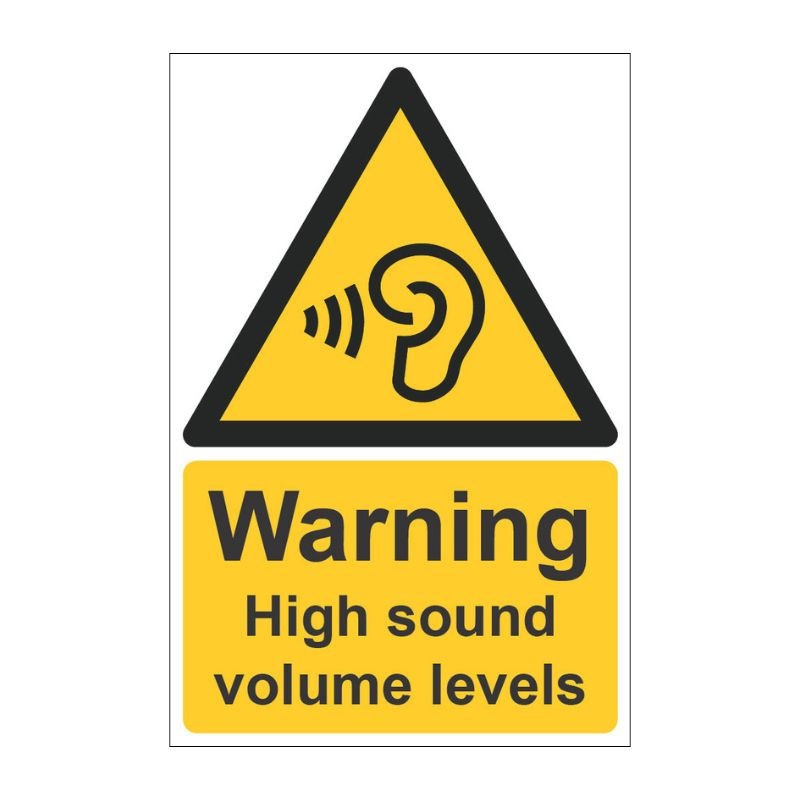 Centurion - Warning High Sound Volume Levels - SAV (200 x 300mm)