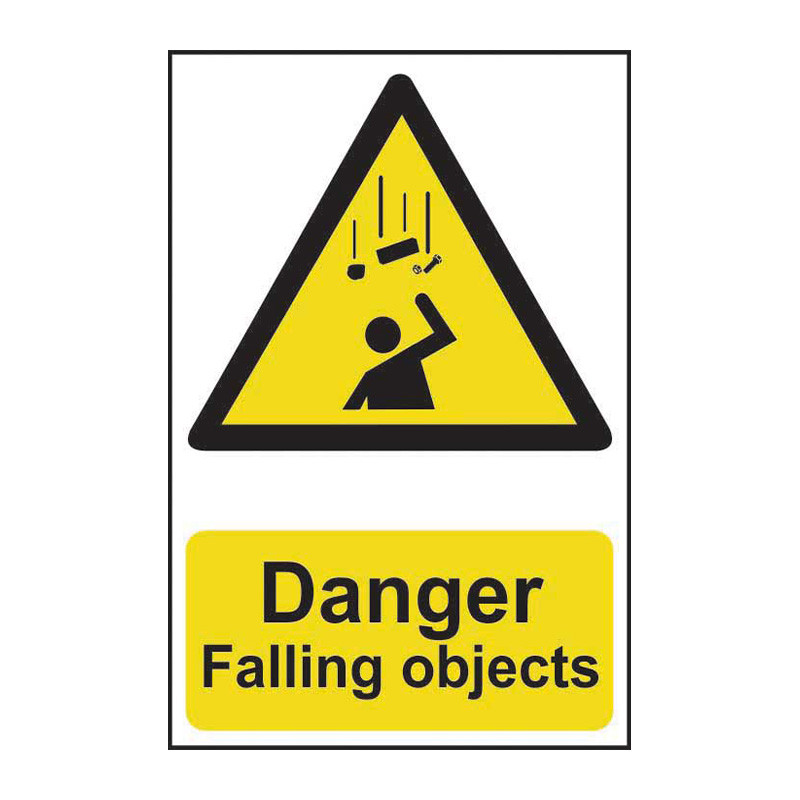 Centurion - Danger Falling objects - 1.2mm Recyclable PP (200 x 300mm)