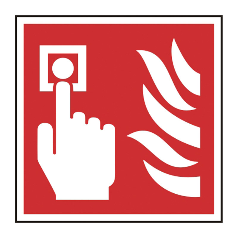 Centurion - 'Fire Alarm Call Point Symbol' Sign, Self-Adhesive Vinyl ...