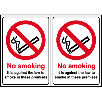 Centurion - No Smoking' Sign, Self-Adhesive Vinyl, Double Sided (148mm ...