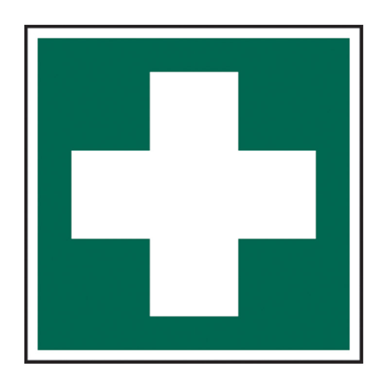 Centurion - 'First Aid Symbol' Sign, Self-Adhesive Vinyl (50mm x 50mm)