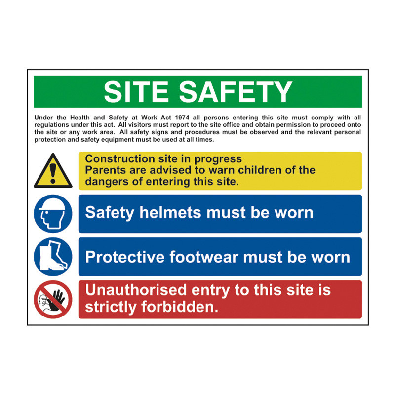 Centurion - Site Safety Composite 1.2mm Recyclable PP (800 x 600mm)