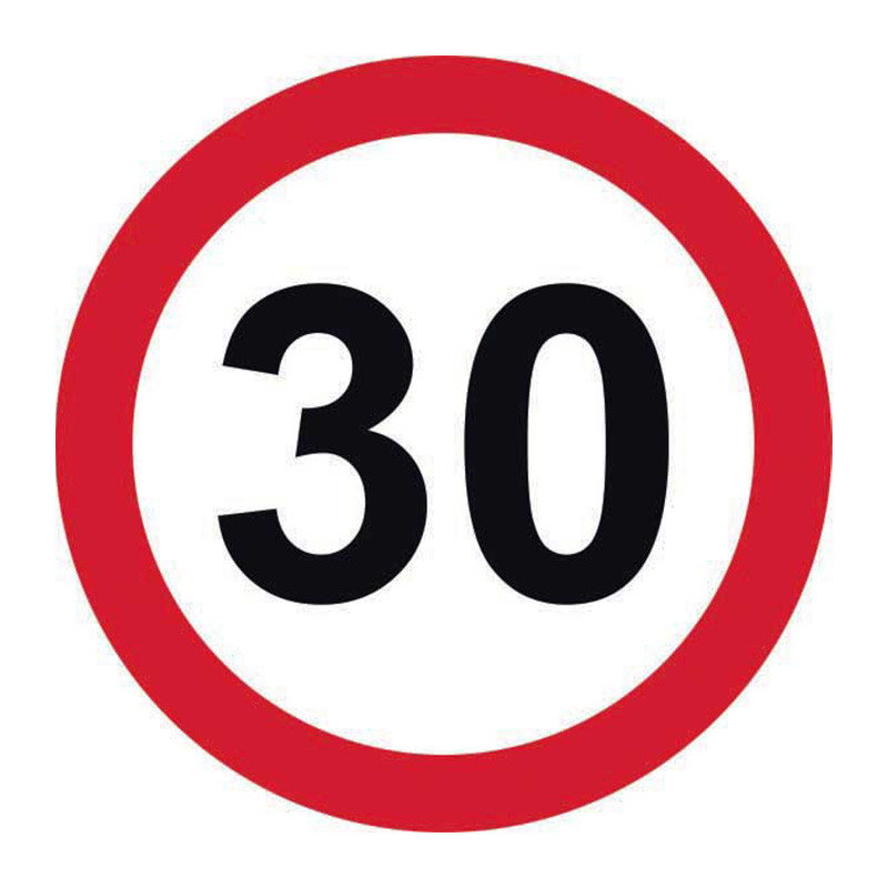 Centurion - 600mm dia. Aluminium Composite 30mph Road Sign (without ...