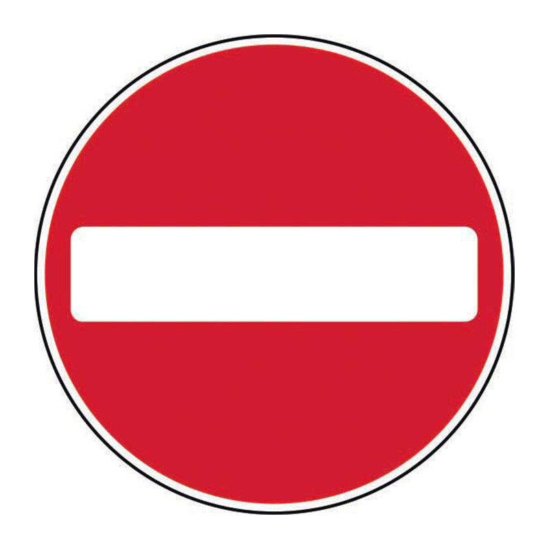 Centurion - 'No Entry Road' Sign, Aluminium Composite with channel ...