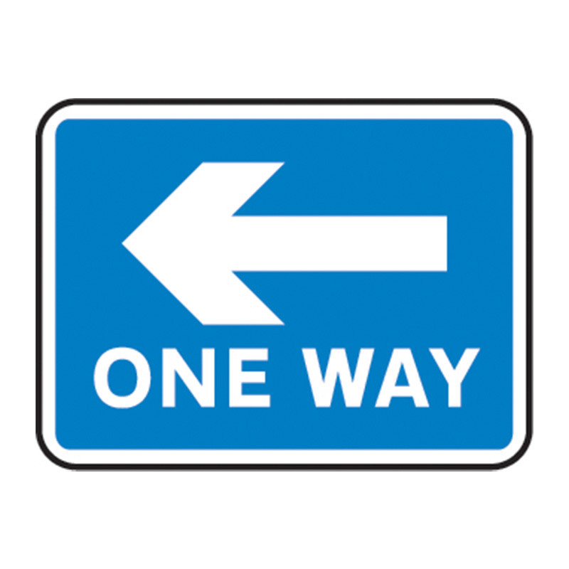 Centurion - 'ONE WAY' Left Arrow Road Sign, Aluminium Composite without ...