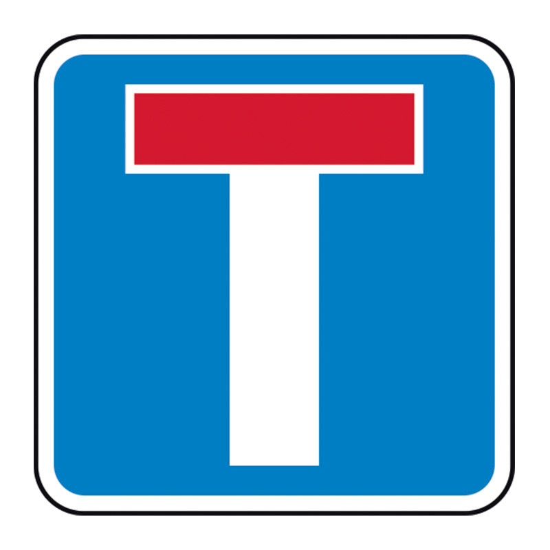 Centurion - 480 x 480mm Aluminium Composite 'No through road' Road Sign ...