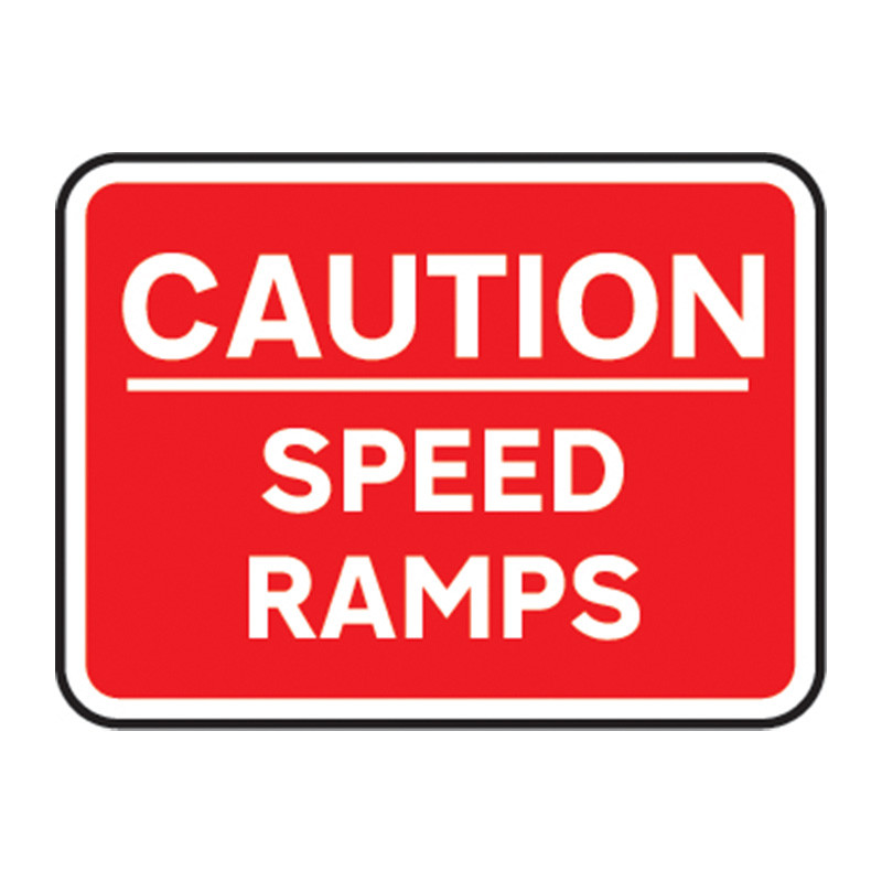 Centurion - 'CAUTION Speed Ramps' Road Sign, Aluminium Composite Sign ...