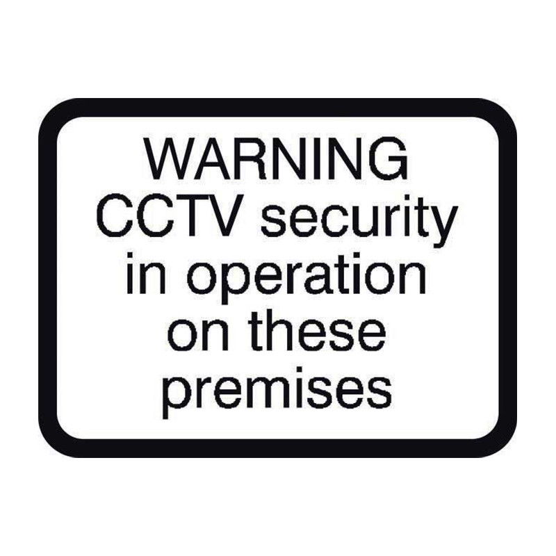 Centurion - 600 x 450mm Aluminium Composite 'CCTV security in operation ...