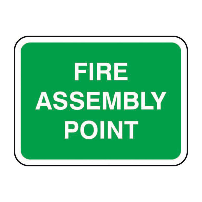 Centurion - 'Fire Assembly Point' Road Sign, Aluminium Composite with ...