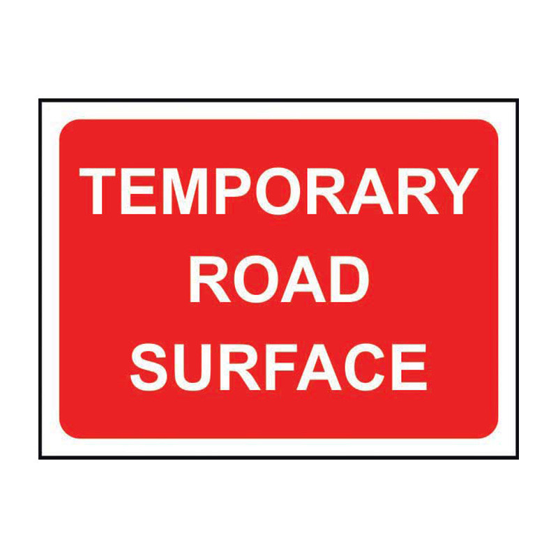 Centurion - 'Temporary Road Surface' Temporary Road Sign with Frame ...