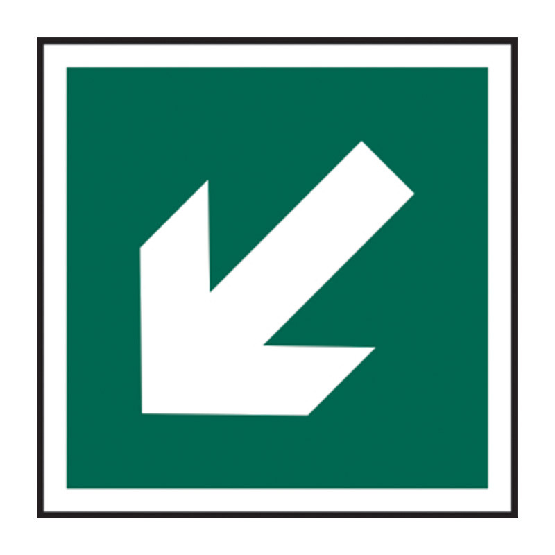 Centurion - 'Diagonal Arrow Symbol' Sign, Self-Adhesive Vinyl (150mm x ...