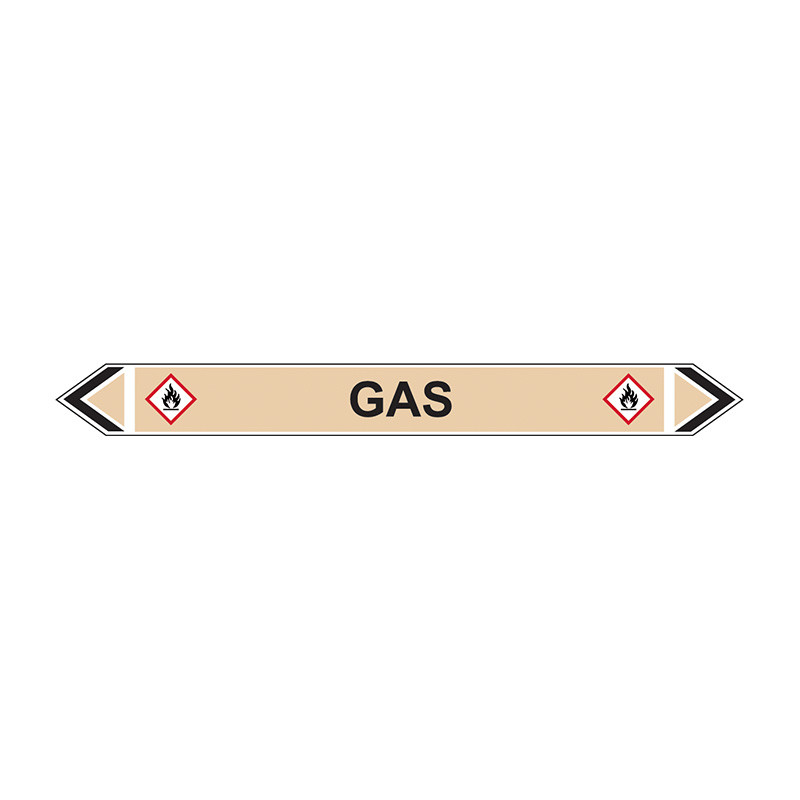 Centurion - 'Gas' Flow Marker, Self-Adhesive Polypropylene, 5 Pack ...