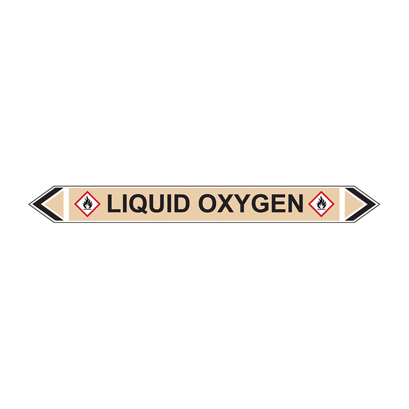 Centurion - 'Liquid Oxygen' Flow Marker, Self-Adhesive Polypropylene, 5 ...