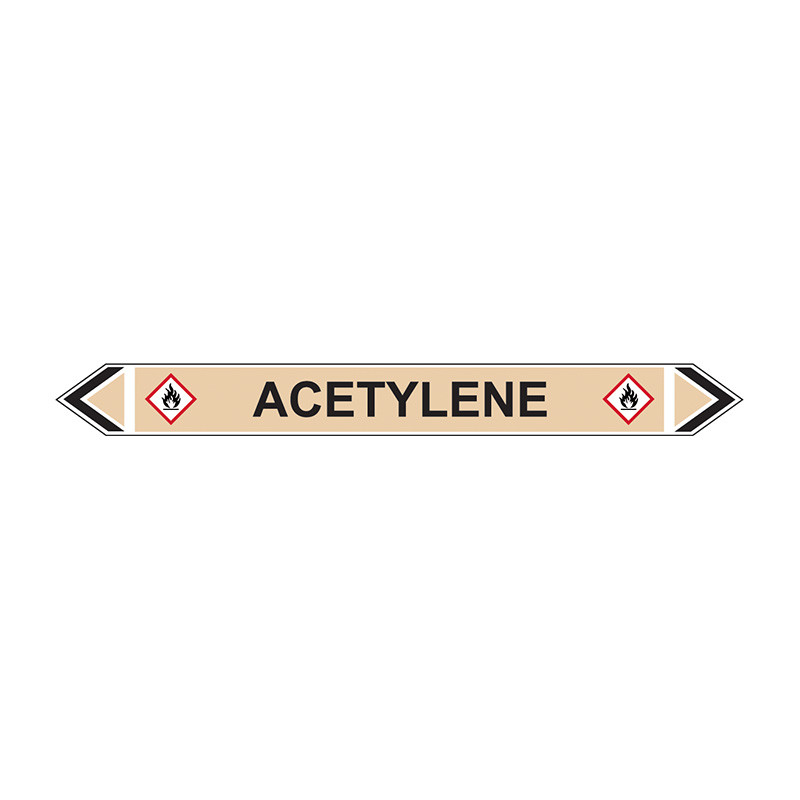 Centurion - 'Acetylene' Flow Marker, Self-Adhesive Polypropylene, 5 ...