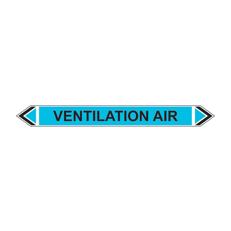 Centurion - 'Ventilation Air' Flow Marker, Self-Adhesive Polypropylene ...