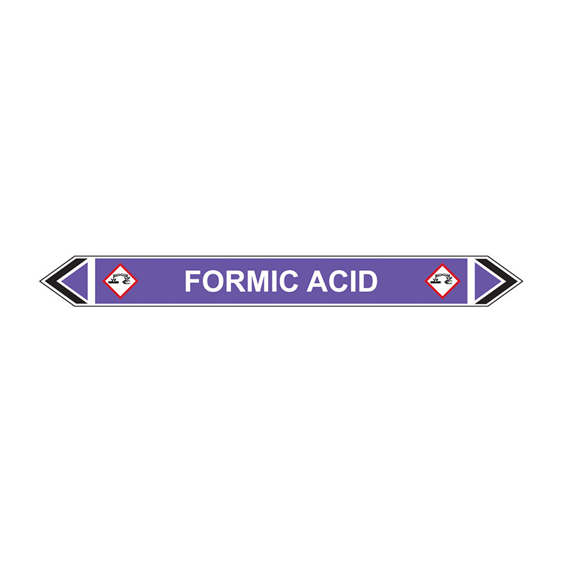Centurion - 'Formic Acid' Flow Marker, Self-Adhesive Polypropylene, 5 ...