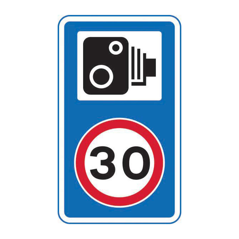 Centurion - '30mph Speed Limit Speed Camera Symbol' Supplementary Road ...