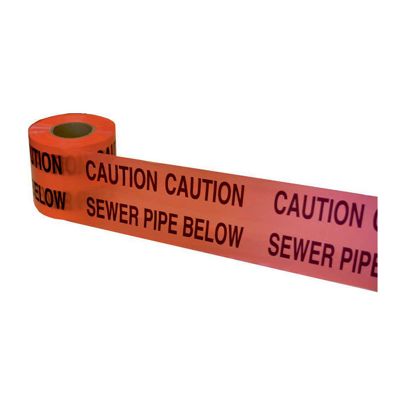Centurion - 'Caution Sewer Pipe Below' Underground Tape (150mm x 365mm)