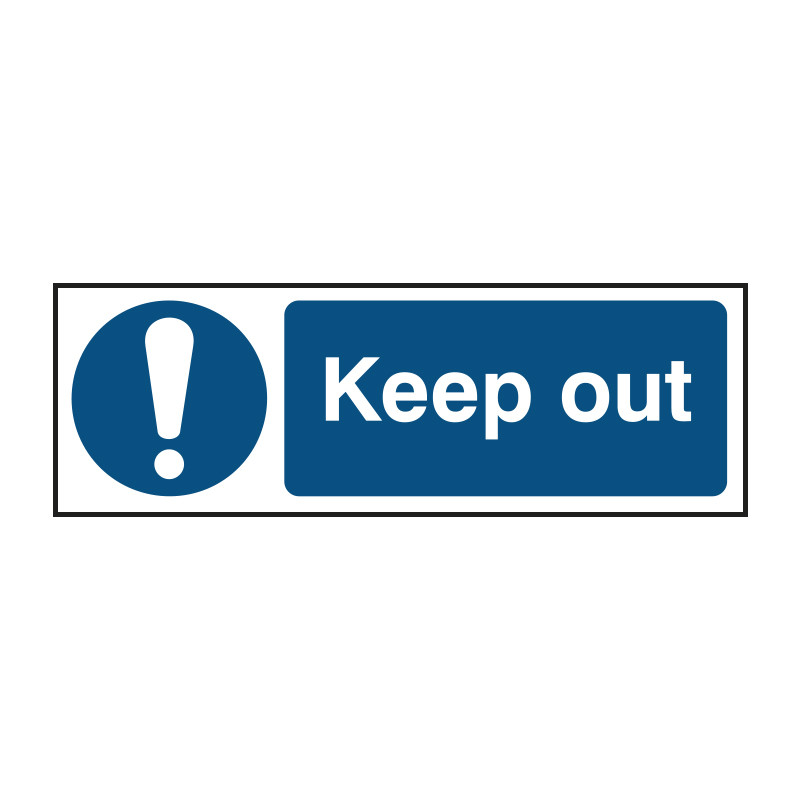 Centurion - Keep out 1.2mm Recyclable PP (600 x 200mm)
