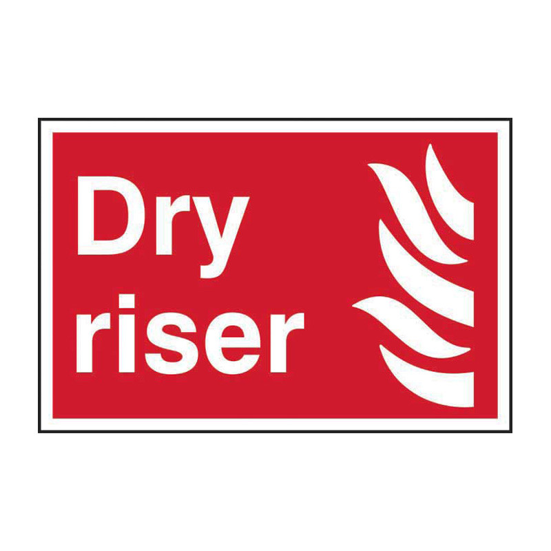 Centurion - 'Dry Riser' Sign, Self-Adhesive Vinyl (300mm x 200mm)