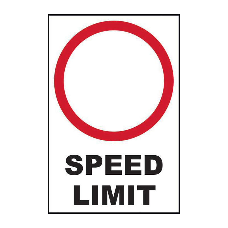 Centurion - 'Blank Speed Limit' Sign, 3mm Foamed PVC Board (400mm x 600mm)