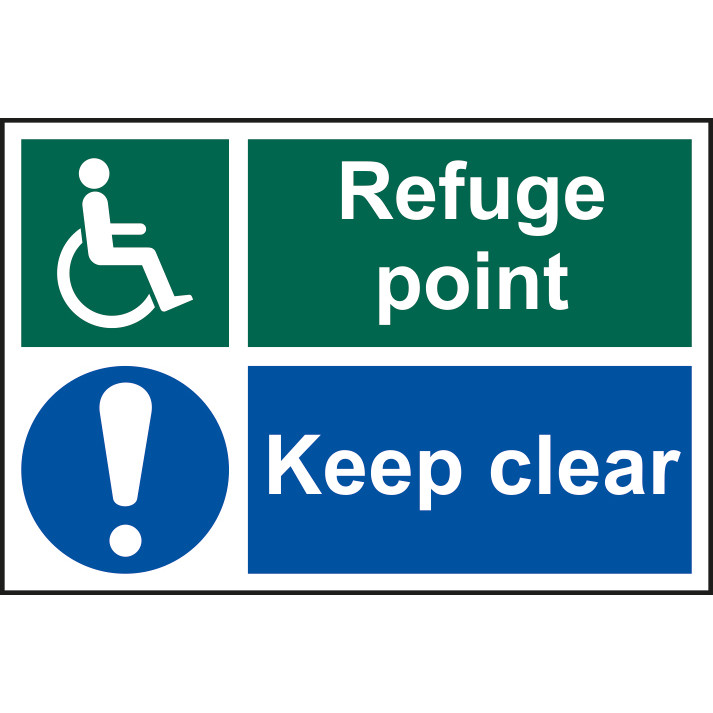 Centurion - Refuge point keep clear - SAV (300 x 200mm)