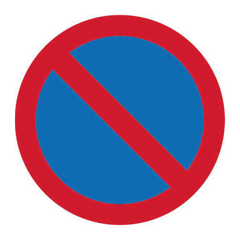 Centurion - 450mm dia. ACP 'No Waiting' Road Sign (with channel)