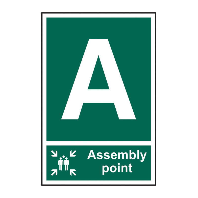 Centurion - Assembly Point A - 1.2mm Recyclable PP (200 x 300mm)