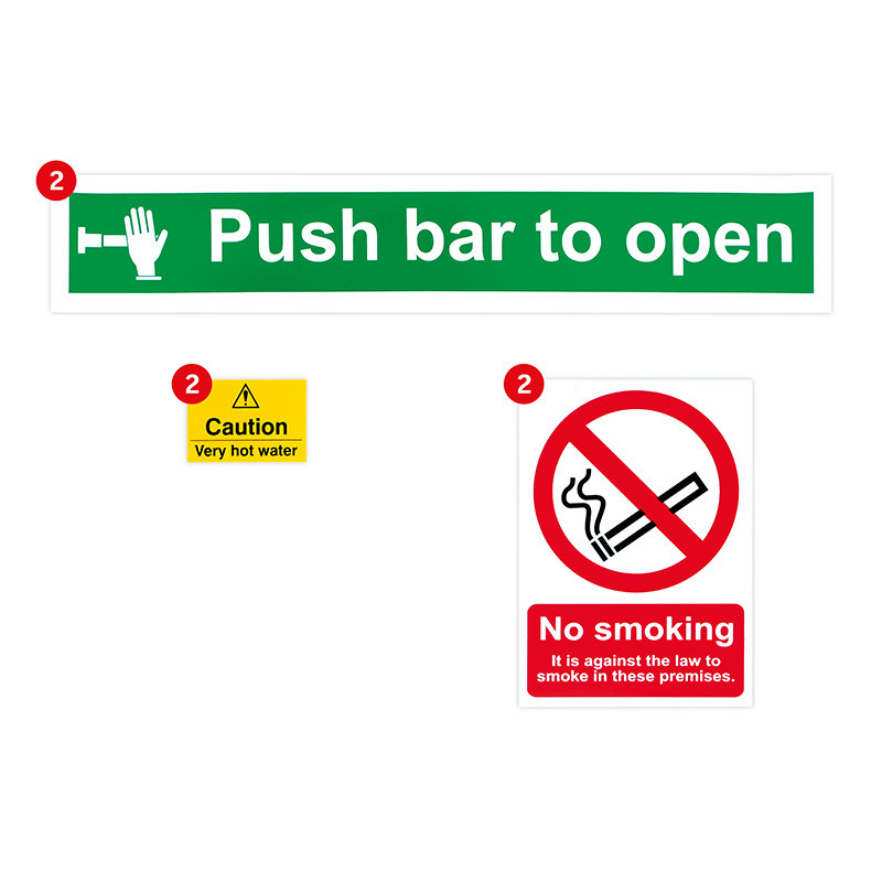 Centurion - Health And Safety Signage Pack, Non Adhesive 1mm Rigid PVC ...