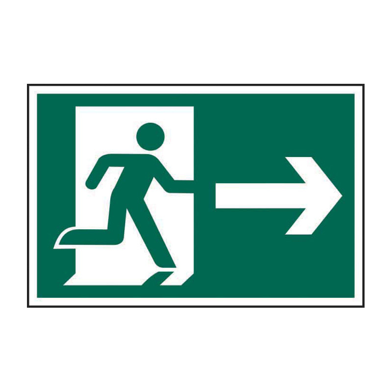 Centurion - Running man arrow right - 1.2mm Recyclable PP (300 x 200mm)