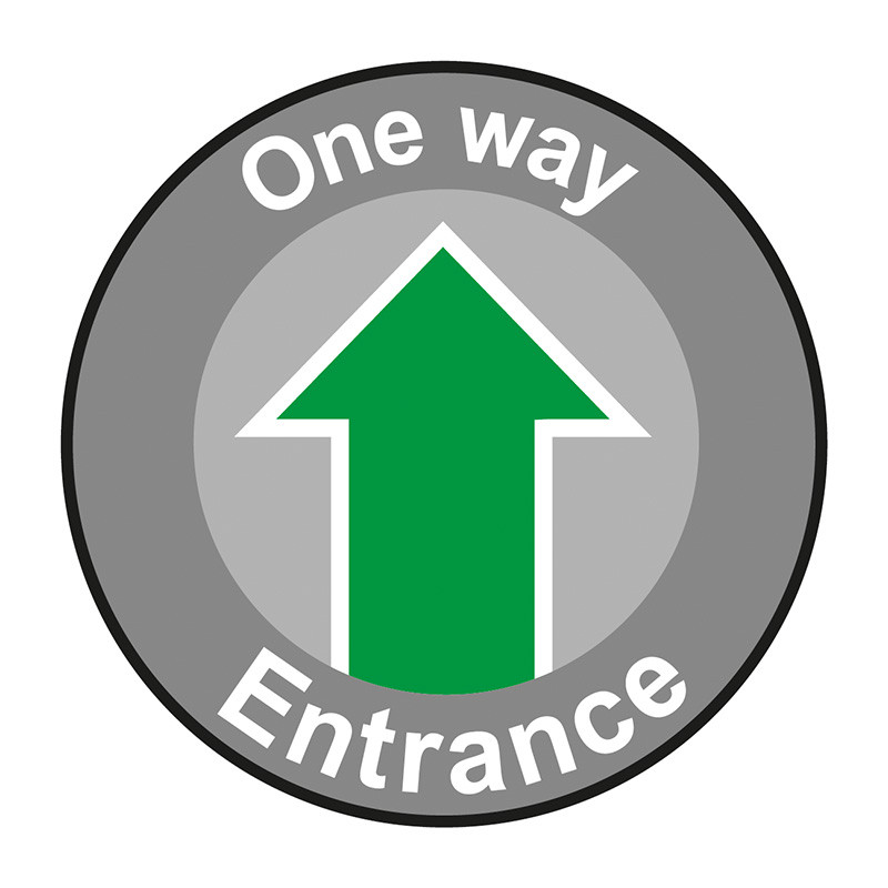 Centurion - 'One Way Entrance' Floor Graphic (400mm dia)