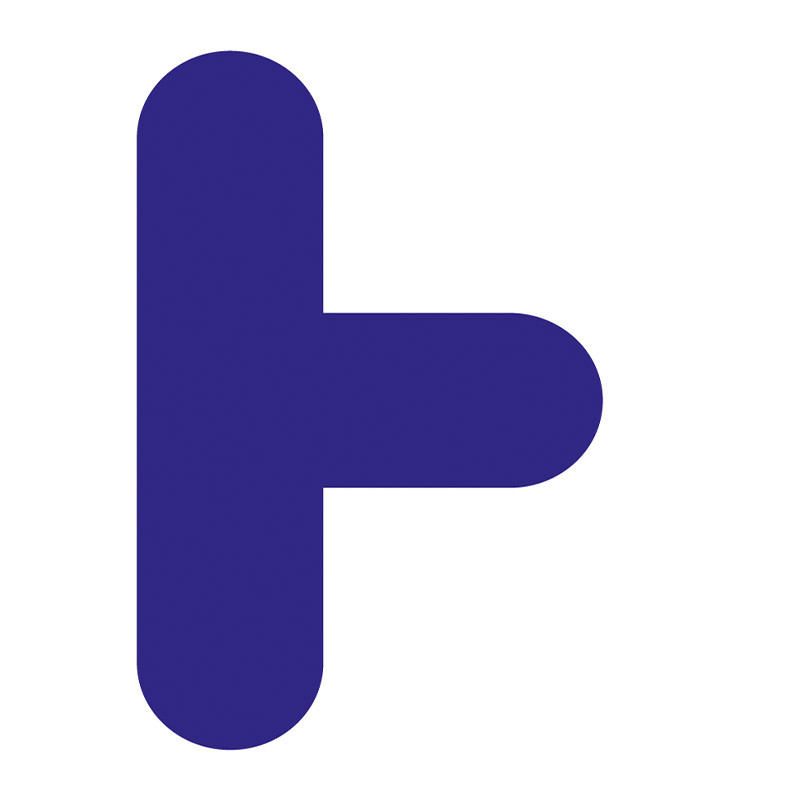 Centurion - 'T Symbol' Floor Signal, Blue, (300mm x 200mm) Pack of 10