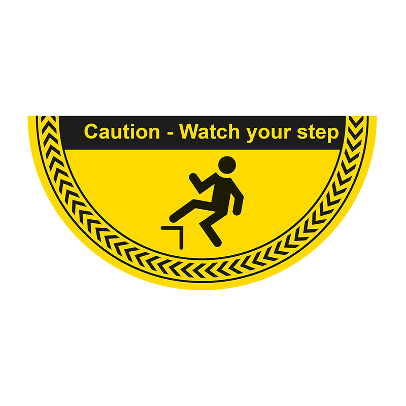 Centurion - 'Caution Watch Your Step' Floor Graphic (750mm x 375mm)