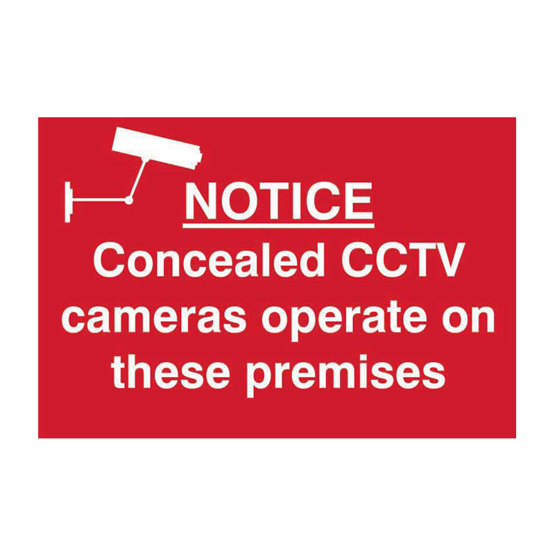 Centurion - Notice Concealed CCTV cameras operate on these premises - 1 ...