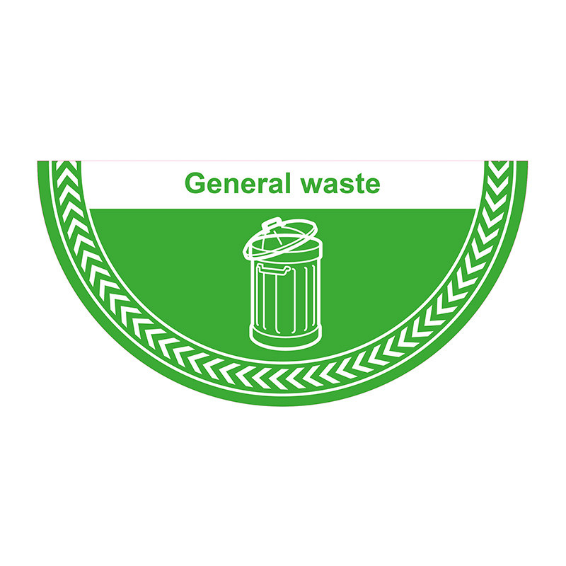 Centurion - 'General Waste' Floor Graphic (750mm x 375mm)