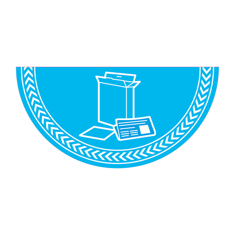 Centurion - 'Mixed Paper And Card Symbol' Floor Graphic (750mm x 375mm)