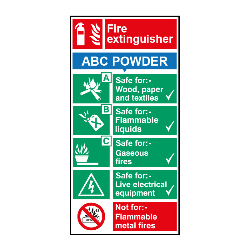 Centurion - Fire extinguisher: ABC Powder - SAV (100 x 200mm)