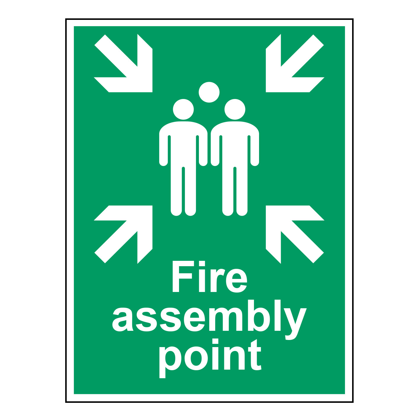 Centurion - Fire assembly point - PP (300 x 400mm)